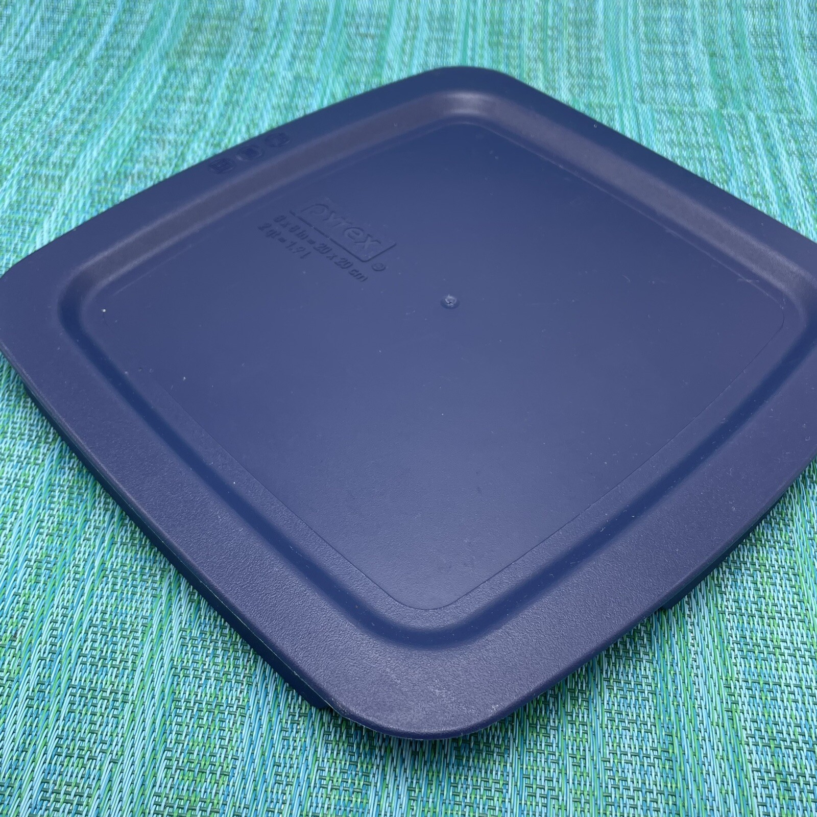 Pyrex Easy Grab C-222-PC Blue Replacement Storage Lid Dish Cover 8x8 2 ...