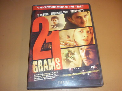 21 Grams (Widescreen DVD, 2004) Sean Penn, Benicio Del Toro, Namoi ...