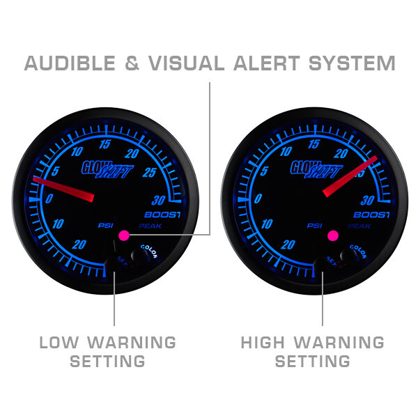 95mm GlowShift Elite 10 Color Series Speedometer 140 MPH Gauge W Trip ...