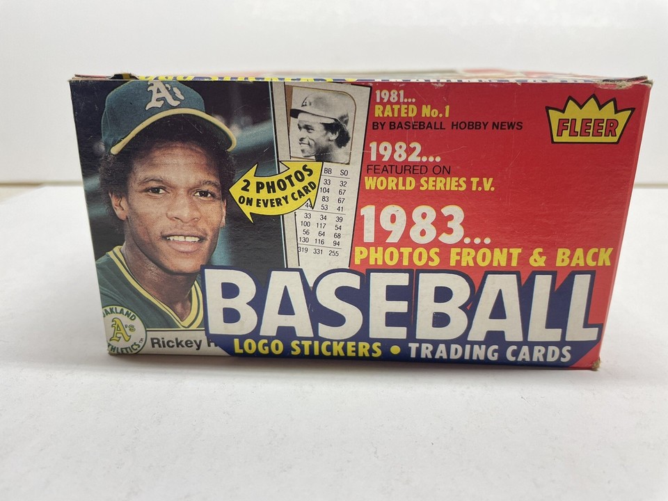 1983 Fleer WAX BOX 36 ORIGINAL UNOPENED Untouched PACKS Baseball Card ...