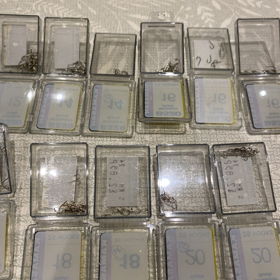 Kamasan Hook Pack B520 X13 Boxes Whisker Barb Match Fishing Spade | eBay UK