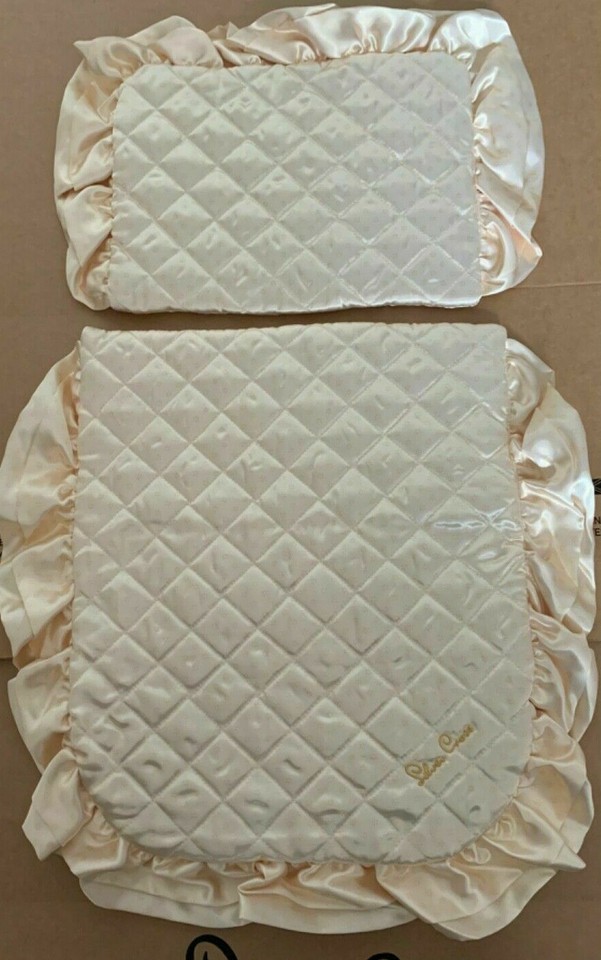 COACH BUILT PRAM BEDDING SET + MATTRESS for Silver Cross Dolls Oberon ...