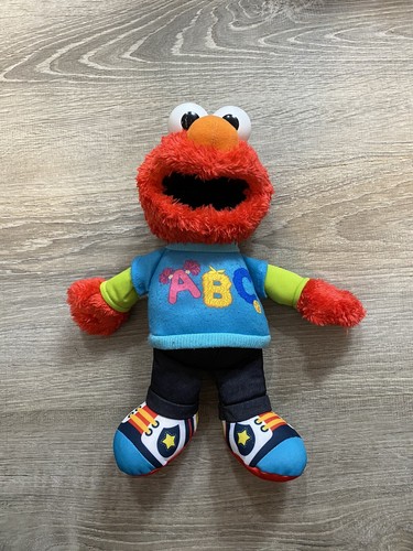 Sesame Street 12" Talking ABC Elmo Sings Alphabet Song Learning Plush ...