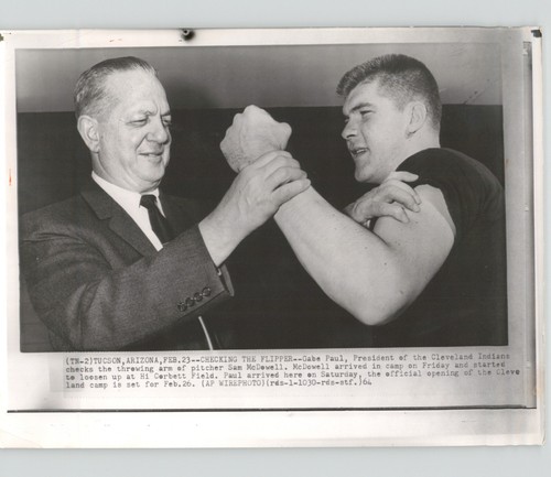 CLEVELAND Indians BASEBALL Pitcher SAM MCDOWELL Vintage 1964 Press ...