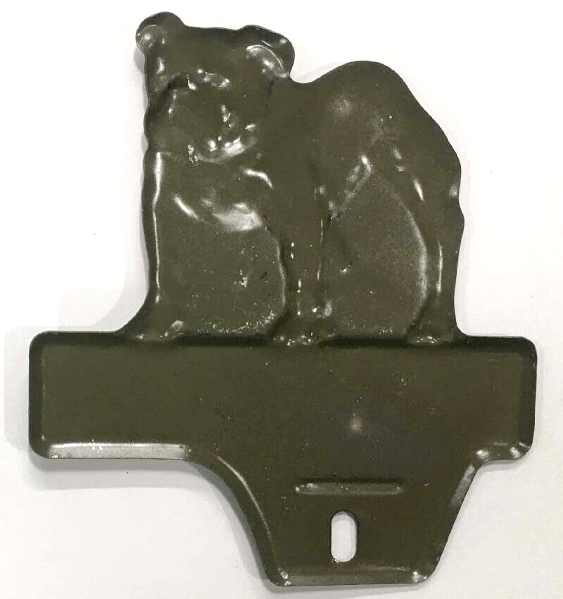 Vintage Freedom Oil Bulldog Advertising License Plate Topper Gas ...