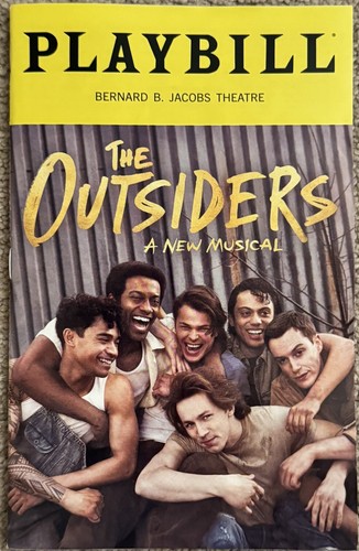 The Outsiders Playbill Broadway Musical OBC Brody Grant S.E. Hinton | eBay