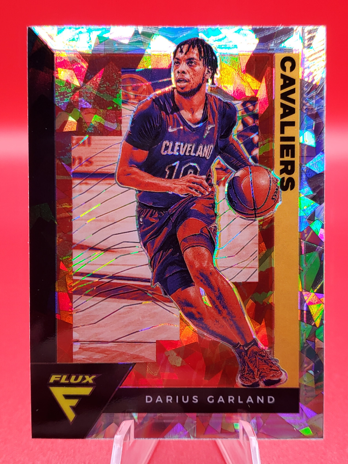 Darius Garland Cleveland Cavaliers 2020-21 Flux Silver Cracked Ice ...