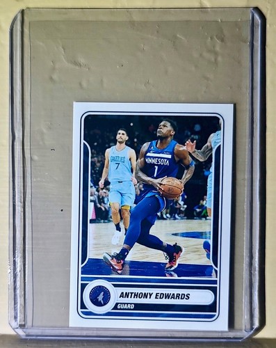 2023-24 Anthony Edwards Panini NBA Basketball #390 Sticker Timberwolves ...