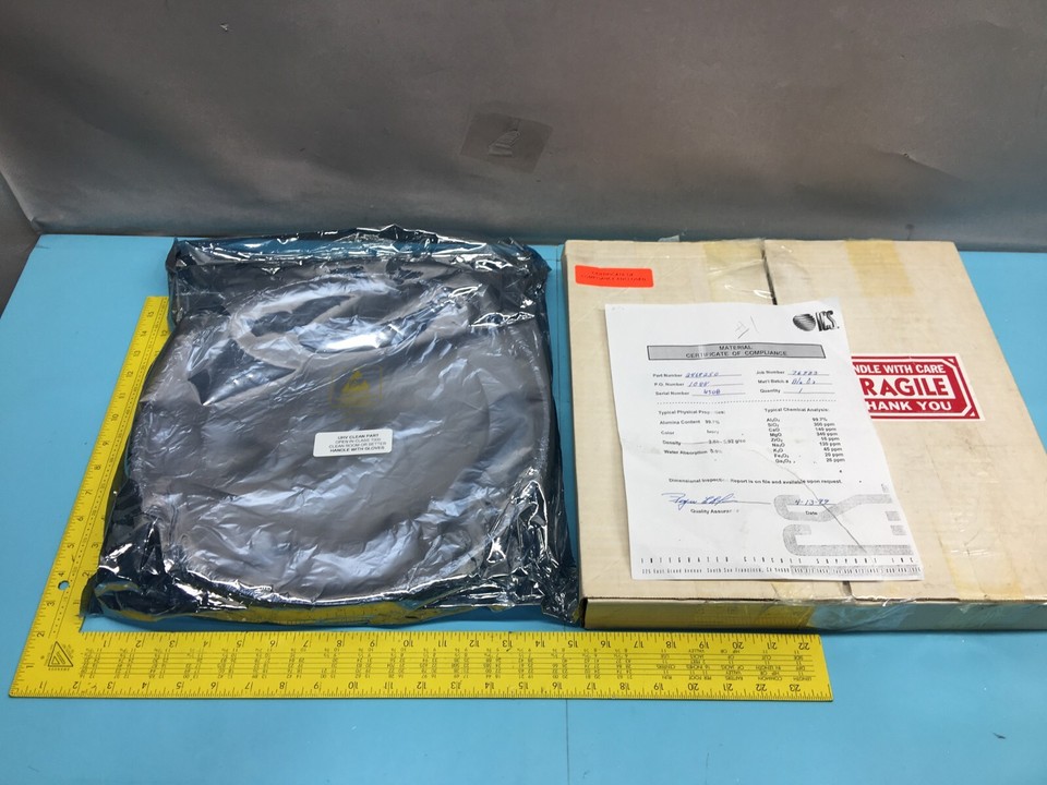 LAM 716-011570-001 ORIFICE WAFER CLAMP,CERAMIC,LOWER FILLER PRESSURE ...