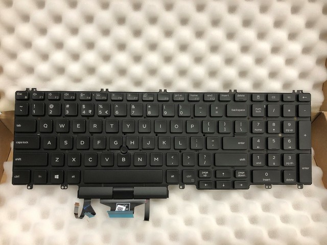 Dell Latitude 5500 / Precision 3540 Laptop US Backlit Keyboard MMH7V ...