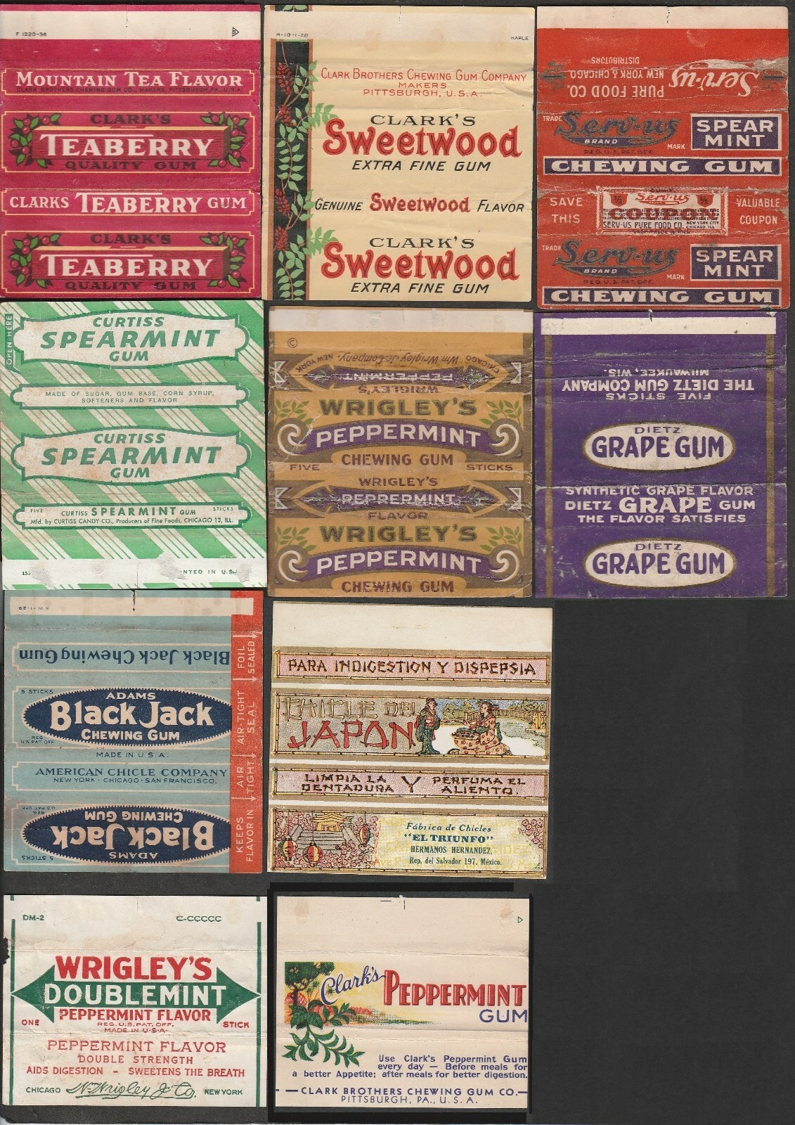 1930s Advertising chewing GUM WRAPPER LABEL - 1 PIECE for US$ 29.00 ...