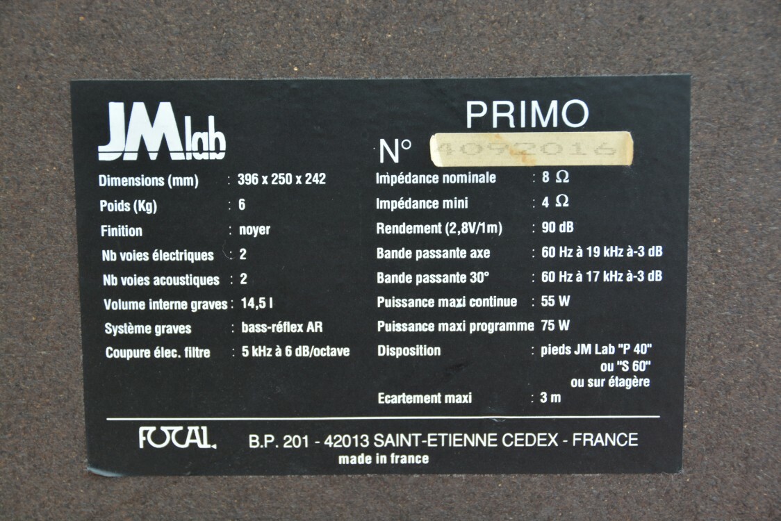 Focal JMLab Primo 2 speakers | eBay UK