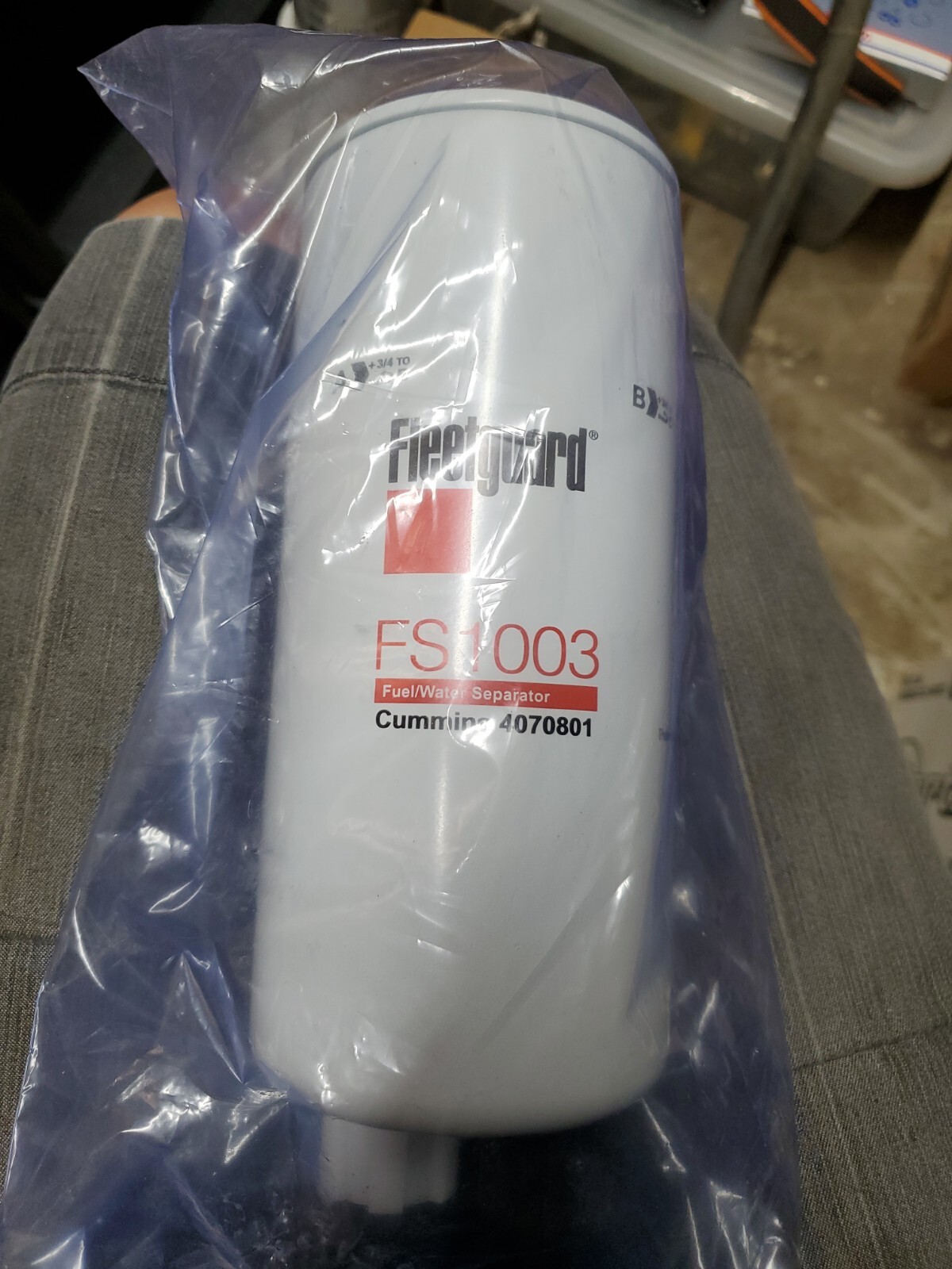 FLEETGUARD FS1003 - Fuel filter cross reference