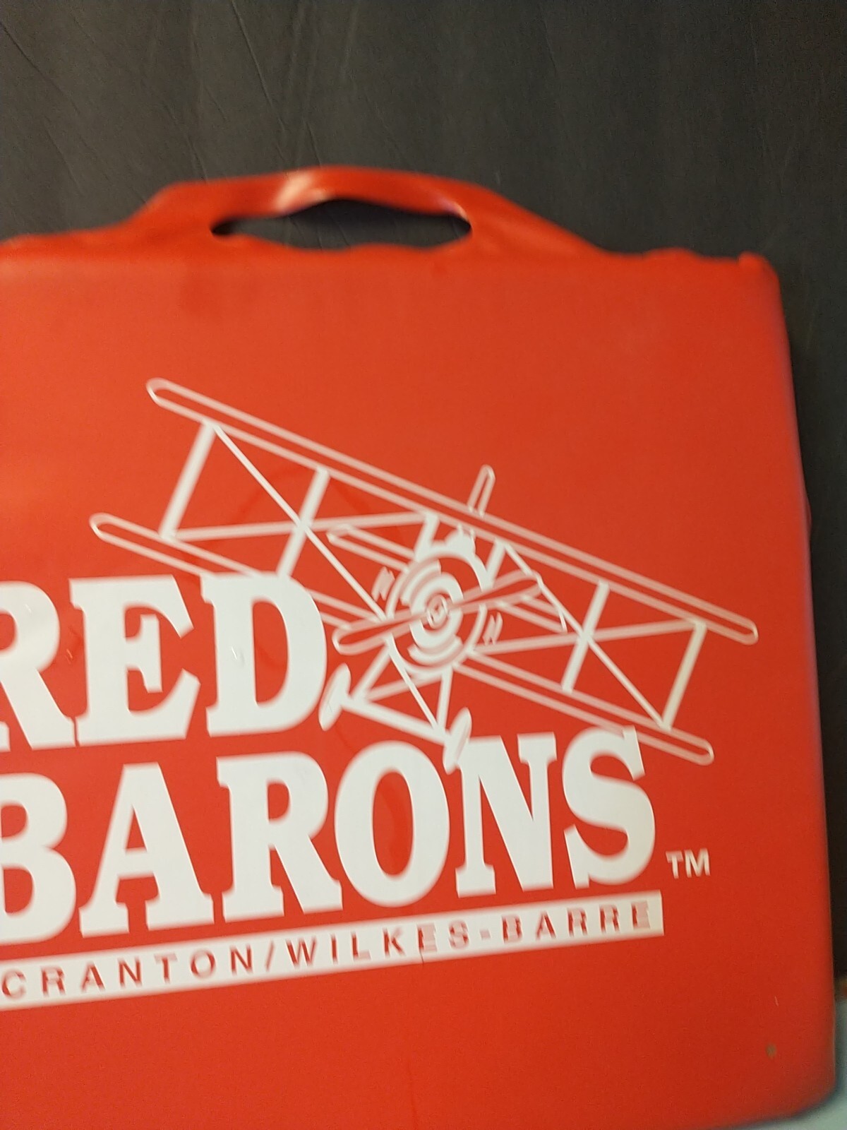 Vtg Scranton Wilkes-Barre Red Barons Stadium Seat Cushion Anti- Smoking ...