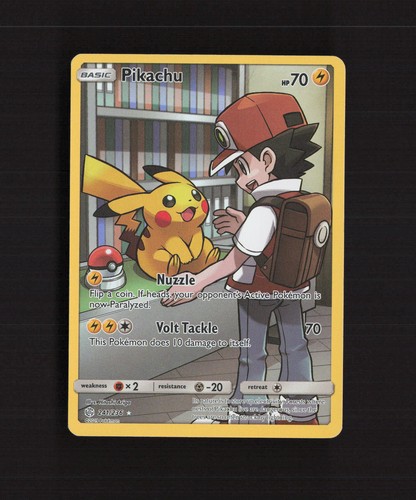 Pikachu 241/236 Cosmic Eclipse Full Art Secret Rare Holo Pokemon Card ...