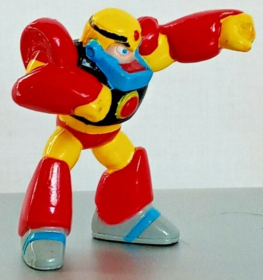 MEGA MAN GUTS MAN Gutsman 2" Action Figure Collectible Fist Punch 1990s ...