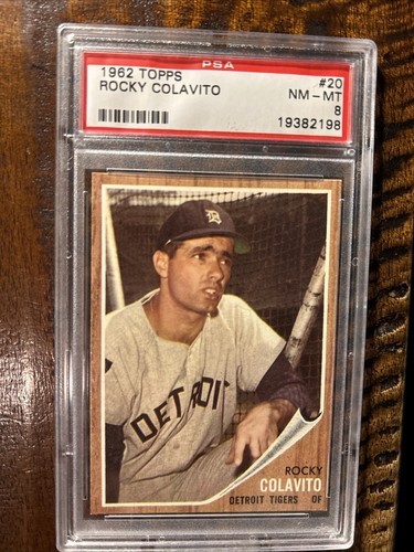 1962 Rocky Colavito Topps Baseball #20 PSA 8 Nm-mt | eBay