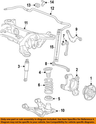 GM OEM 17-23 Acadia Rear Suspension Shocks Components-Upper Insulator ...