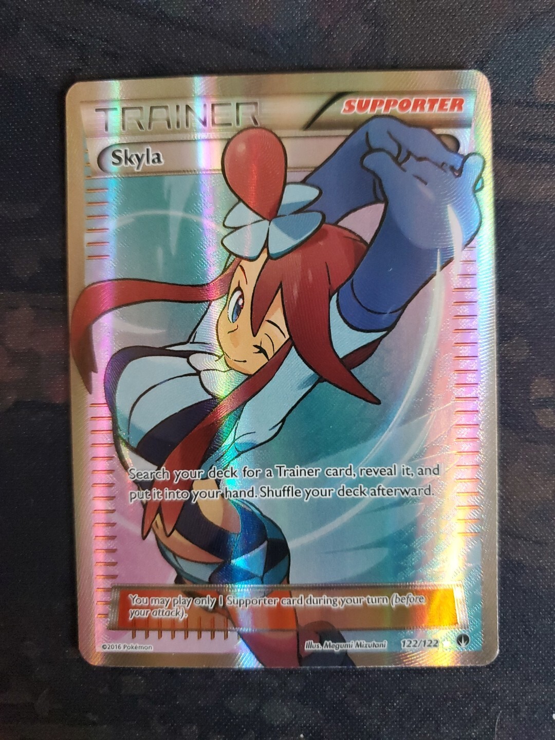 Pokémon TCG Skyla Breakpoint 122/122 Holo Full Art Ultra Rare Trainer ...