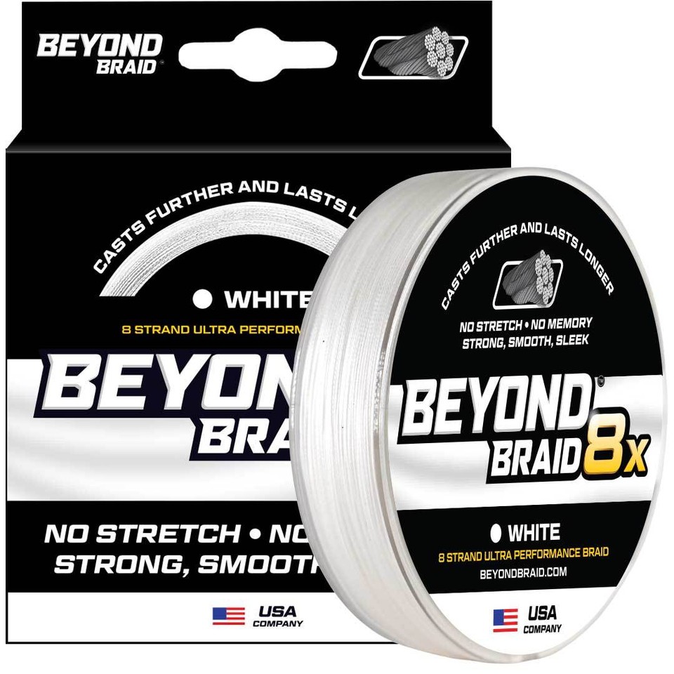 Beyond Braid Braided Fishing Line - Abrasion Resistant - No Stretch ...