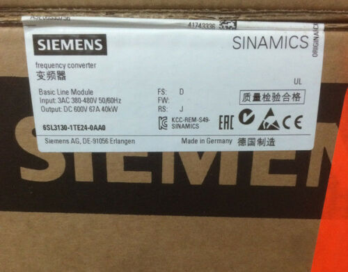 6SL3 130-1TE24-0AA0 1PC New Siemens Basic Line Module In Box ...
