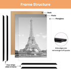 11X17 Picture Frame Black 3 Pack, 11 X 17 Frame for Horizontal or ...