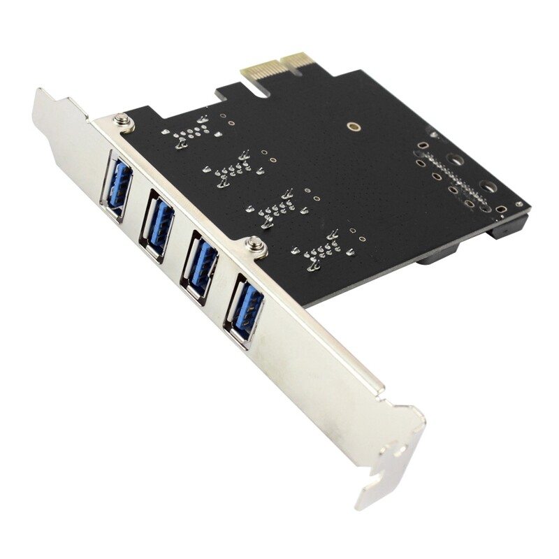 PCI USB Adapter Card PCI-E 1X to USB Expansion Card with 15 Pin ...