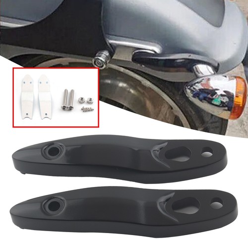 Black Motorcycle Rear Turn Signal Relocation Kit Fit For Harley Softail ...
