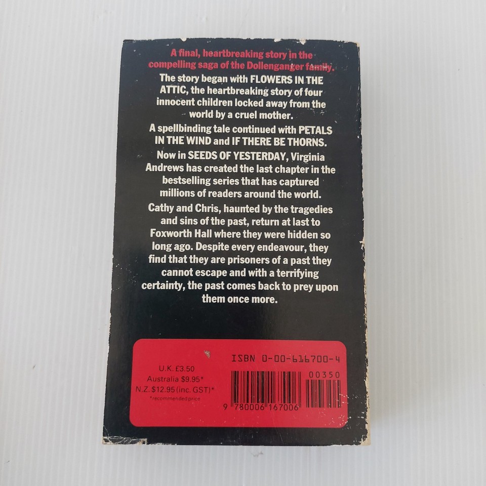 Virginia Andrews Dollanganger Series Flowers in the Attic Books 1 - 4 ...