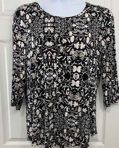 JM Collection Blouse Sz XXL Pullover Long Sleeve Flowing Top Comfy | eBay