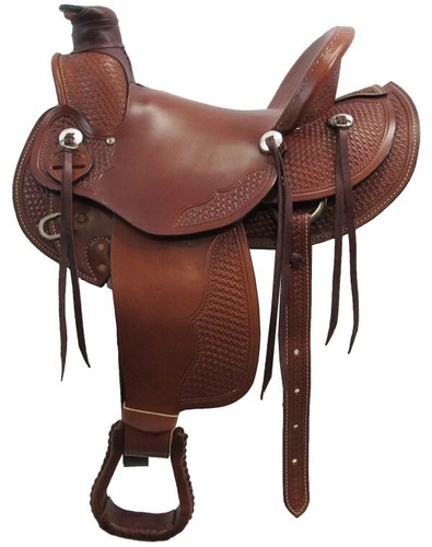 Wade Ranch Roping Western Horse Saddle Tree A Fork Work Leather 12-18 ...