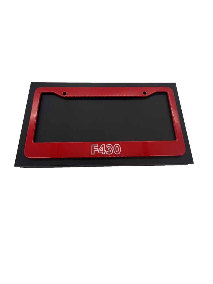 Ferrari F430 Spider, Scuderia Red Laser Engraved 600DPI License Plate ...
