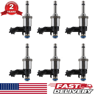 6x Fuel Injector For 12-17 Buick Enclave Chevy Traverse GMC Acadia 3.6L ...
