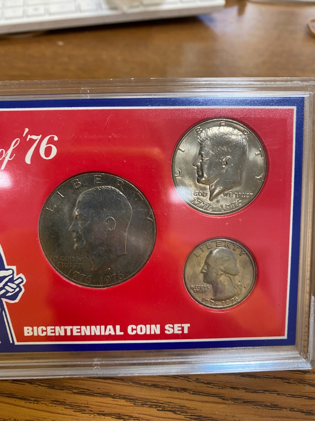 SPIRIT OF 76 BICENTENNIAL COIN SET SLAB SSCA 1993 EISENHOWER KENNEDY ...