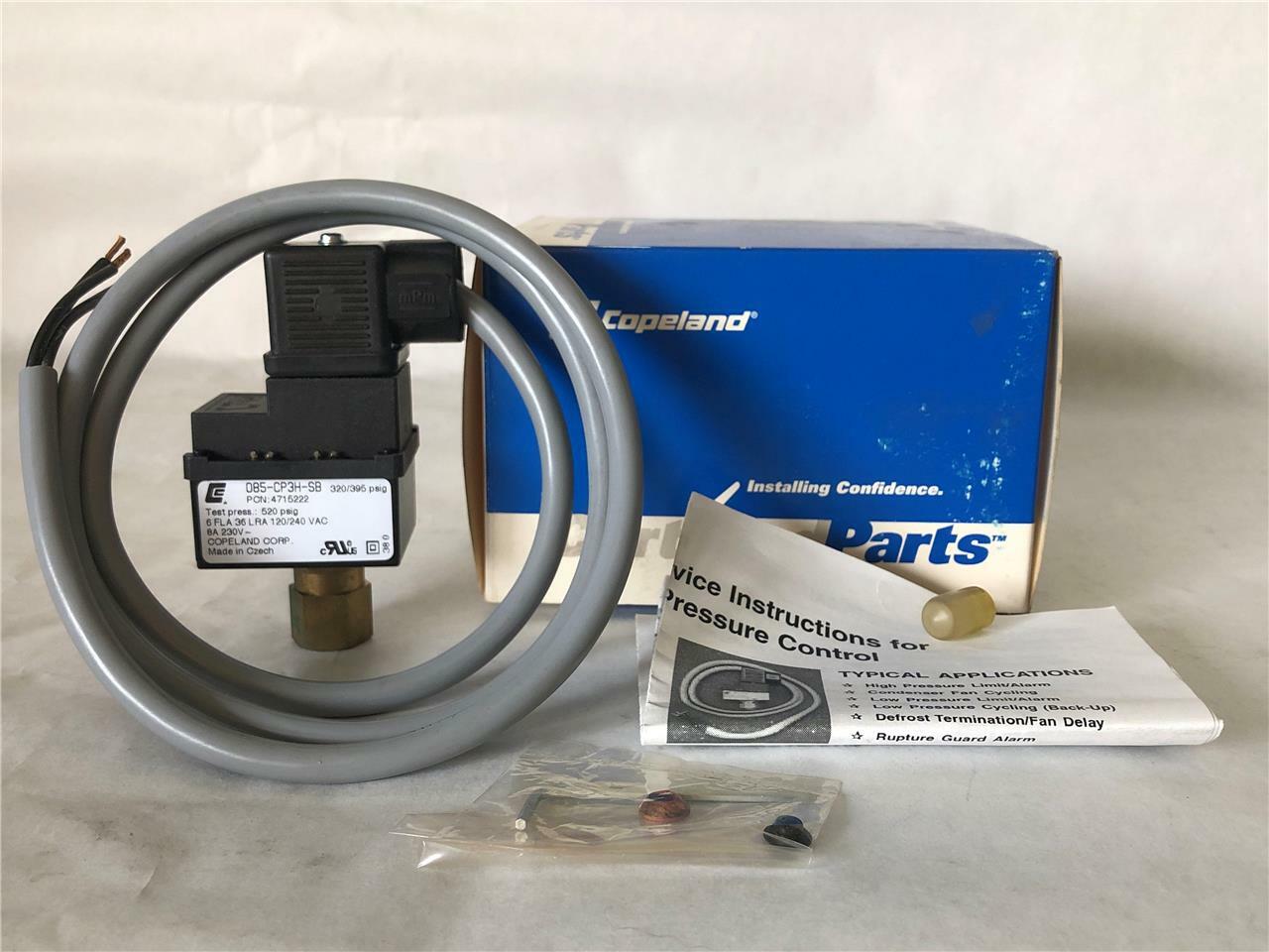 Copeland 985-CP3H-SB Mini High Pressure Control 100/465PSIG Auto Reset ...