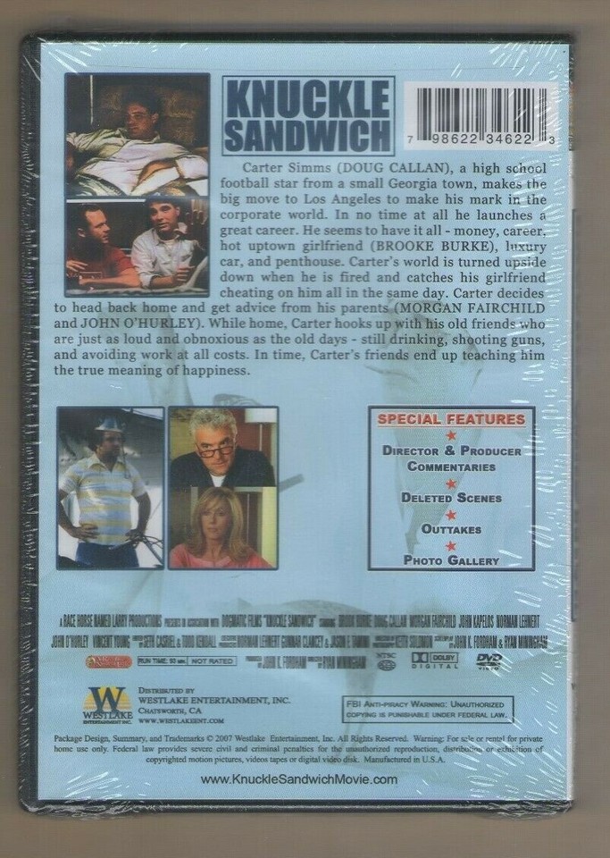 KNUCKLE SANDWICH new dvd BROOKE BURKE MORGAN FAIRCHILD JOHN O'HURLEY ...