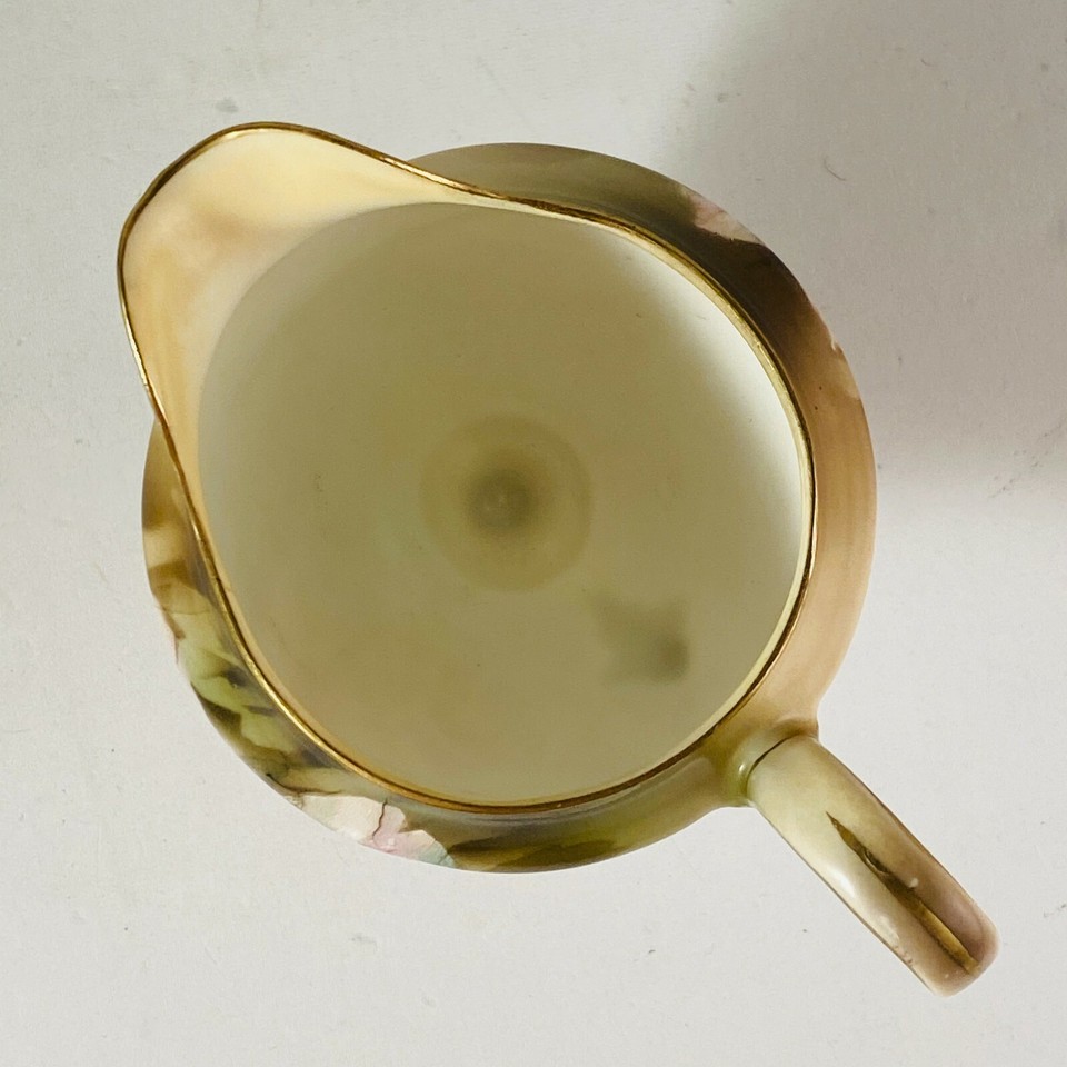 R S Prussia Rose Pedestal Creamer Square Base Gold Trim Wreath Mark As ...