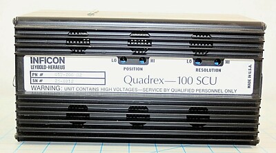 017-200 G2/INFICON QUADEX-100 SCU J3 MASS FILTER CONTROL/LEYBOLD VACUUM ...