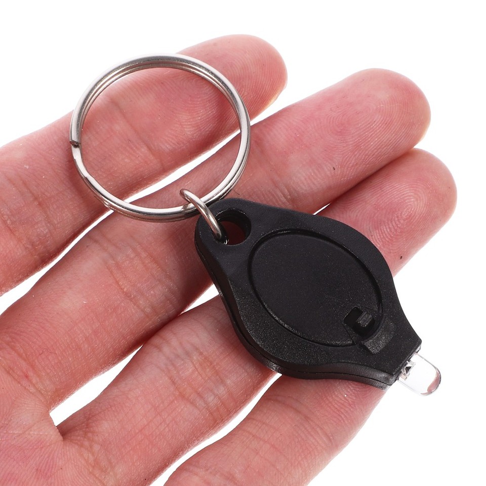 5 PCS LED Keychain Work Light Flashlight Keychains Black Color Tiny | eBay