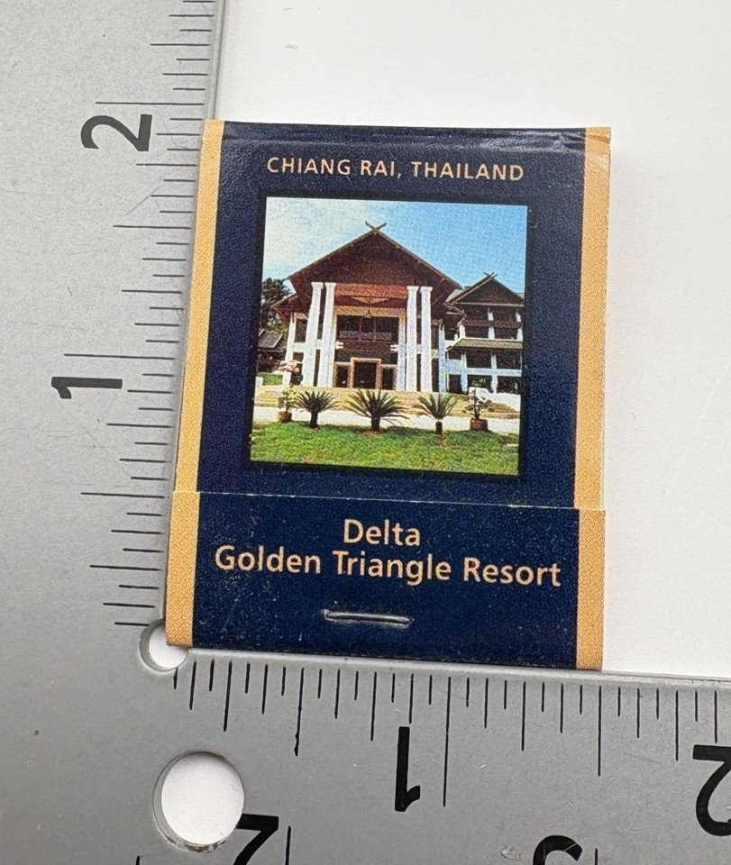 Delta Golden Triangle Resort Hotel Matchbook Vintage Matches Chiang Rai ...