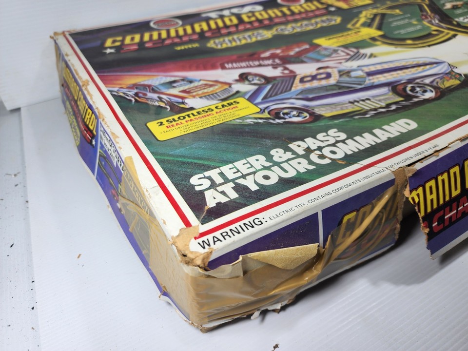 Tyco Command Control Slot Car Set Nite Glow 3 CAR CHALLENGE - Untested ...