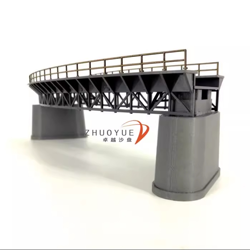 1:87 Scale Train Railway Q4 R1/R2/R3 Curved Railway Bridge Model Scene ...