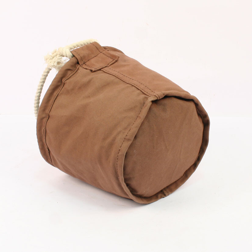 Replica Brown Canvas Collapsible Bucket With Rope Handle British Army ...