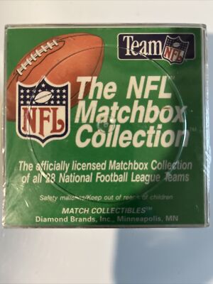 VINTAGE 1990s The NFL Matchbox Collection Safety Matches Football 28 ...