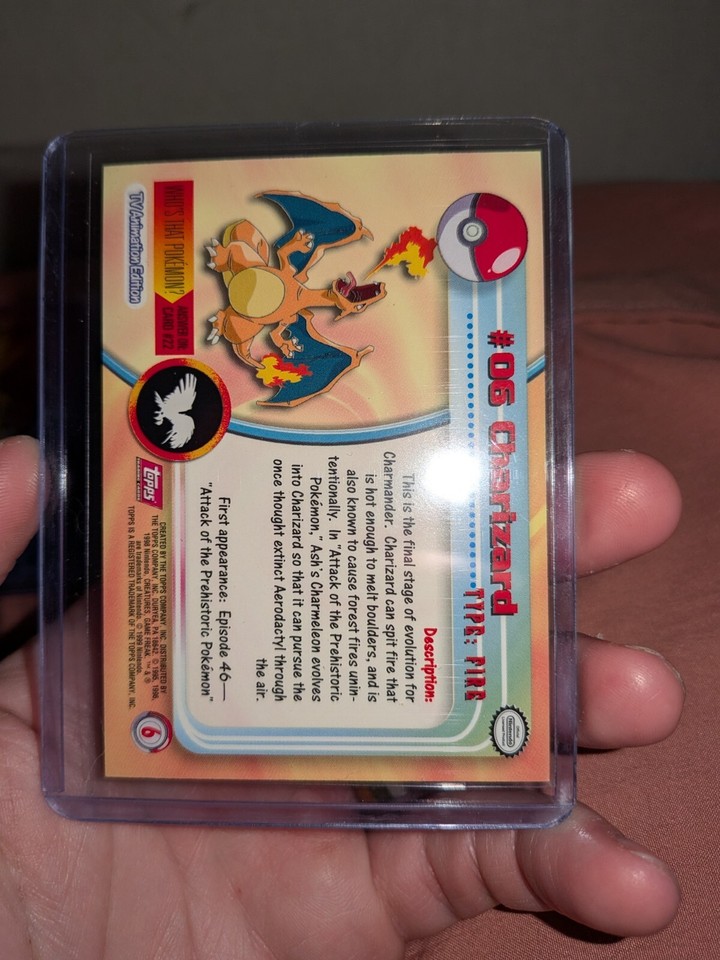 Topps Pokémon TCG - Charizard - #6 - Rare Series 1 RED Logo - NM | eBay