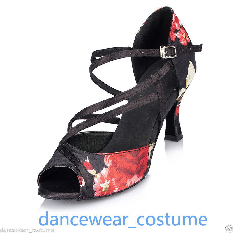 Ladies Ballroom Latin Rumba Samba Tango Salsa Dance Shoes US5-9 Women ...
