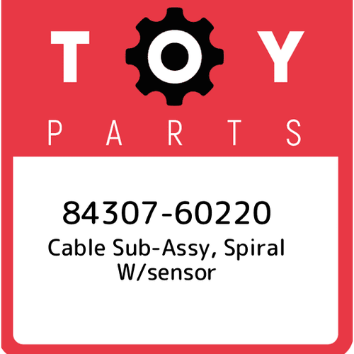 84307-60220 Toyota Cable sub-assy, spiral w/sensor 8430760220, New ...