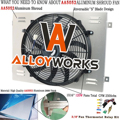 Aluminum Radiator Shroud Fan Fits CHEVY C10 C20 C30 K10 K20 PICKUP 1963 ...