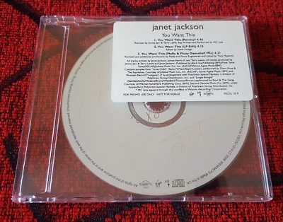 JANET JACKSON **You Want This** VERY RARE 1993 UK 3-TRACK PROMO CD ...