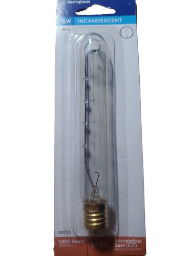 25W Bulb- 25T6.5/IN intermediate Base(E17), fits Exit signs ...